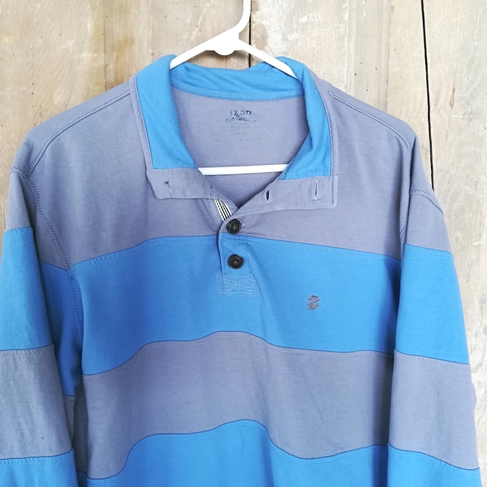 Blue And Gray Striped Shirt - Gem